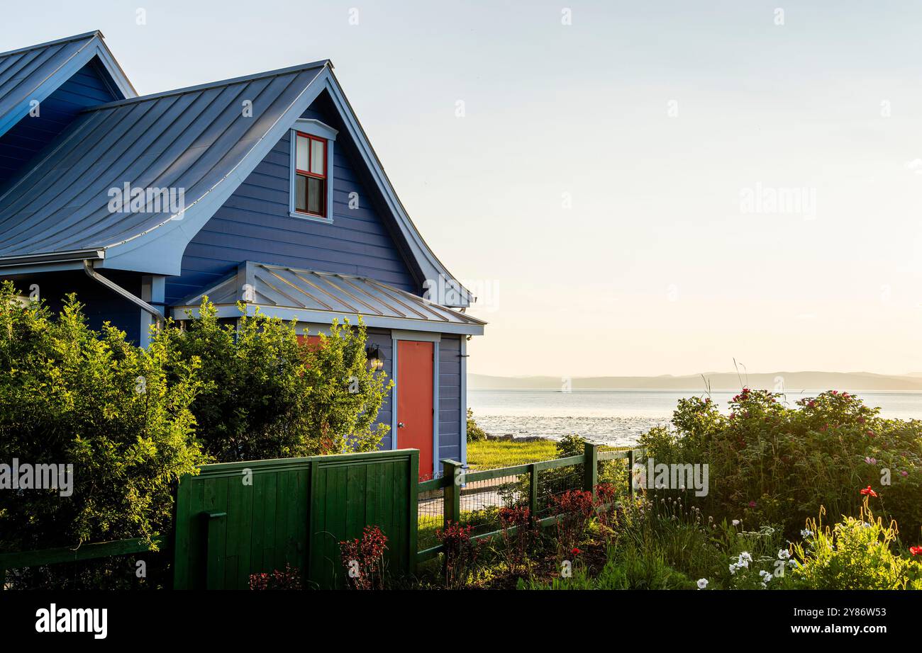 Kamouraska, Picturesque riverside town, Quebec, Canada Stock Photo - Alamy