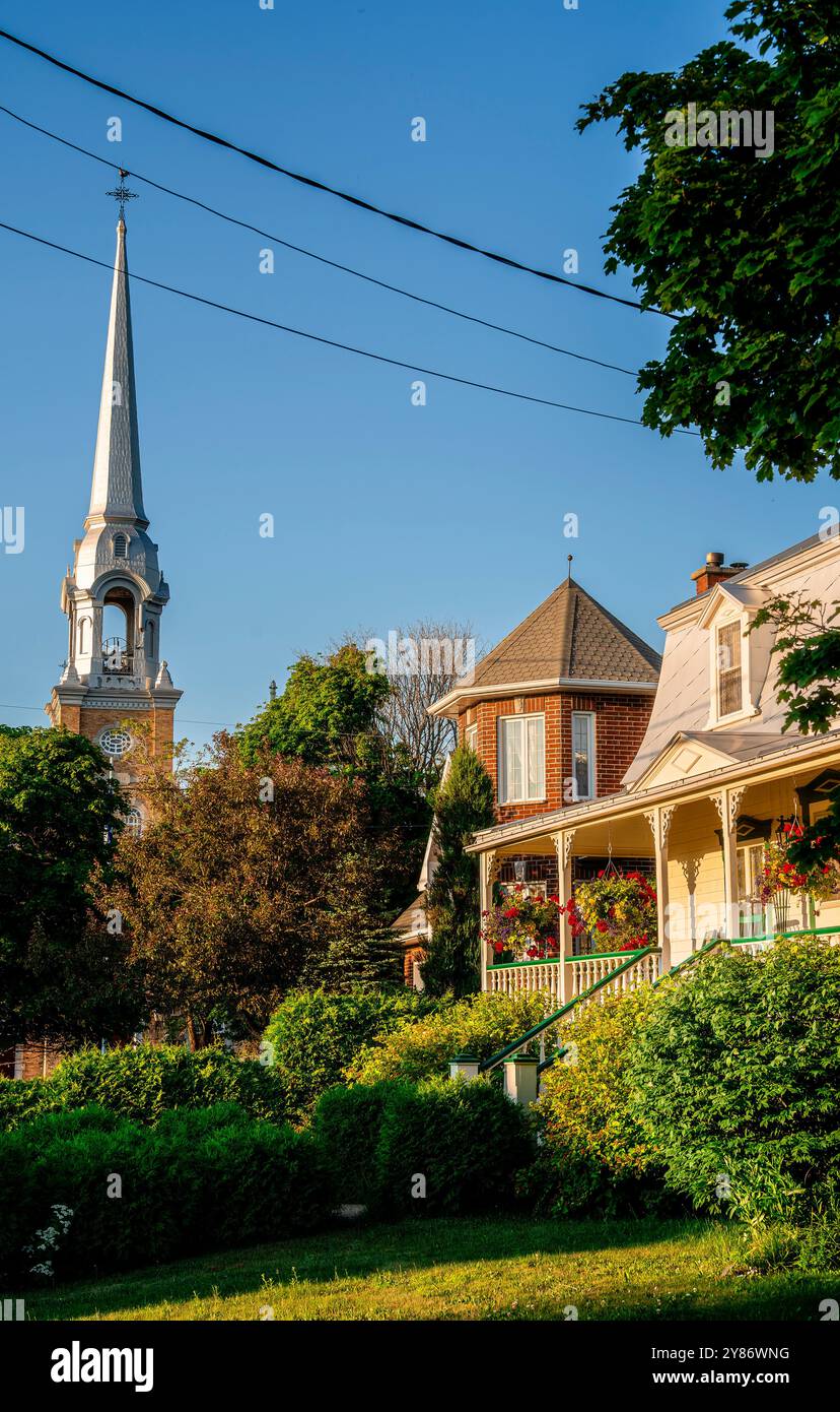 Kamouraska, Picturesque riverside town, Quebec, Canada Stock Photo - Alamy