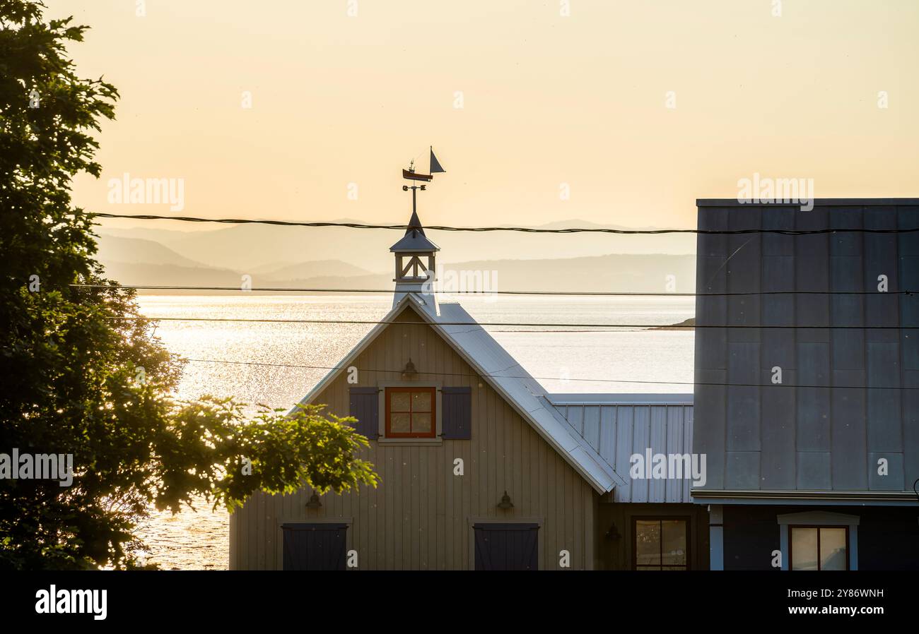 Kamouraska, Picturesque riverside town, Quebec, Canada Stock Photo - Alamy
