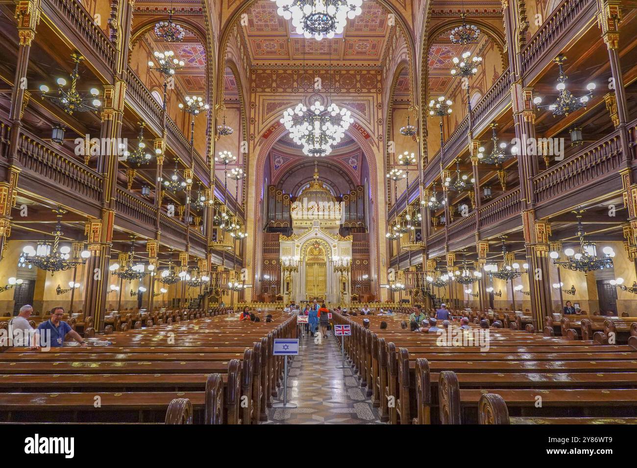 Hungary, Budapest, The Great Synagogue in Dohany Street is the largest ...