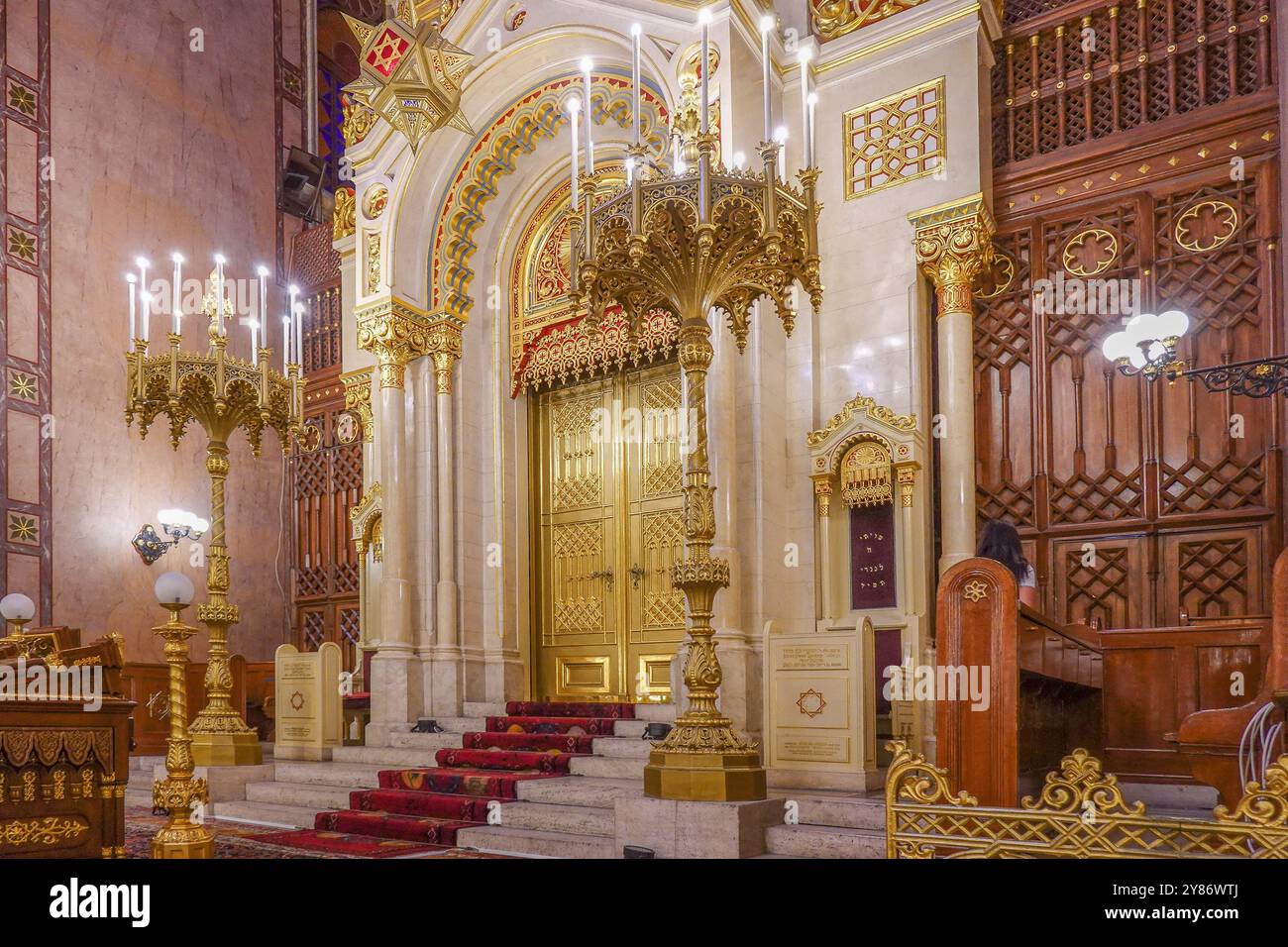 Hungary, Budapest, The Great Synagogue in Dohany Street is the largest ...