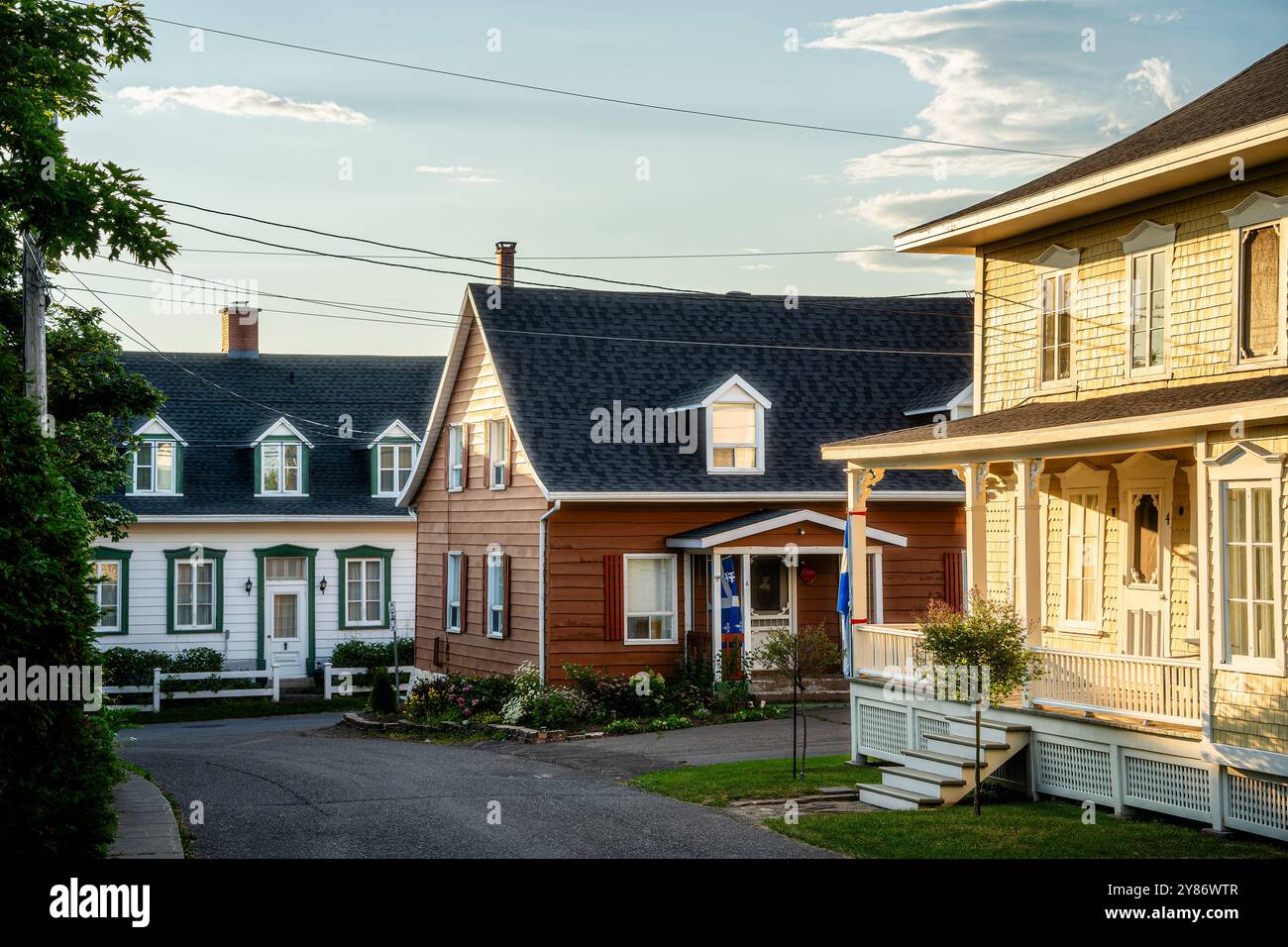 Kamouraska, Picturesque riverside town, Quebec, Canada Stock Photo - Alamy
