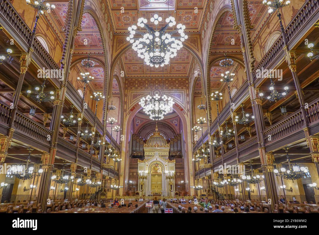Hungary, Budapest, The Great Synagogue in Dohany Street is the largest ...