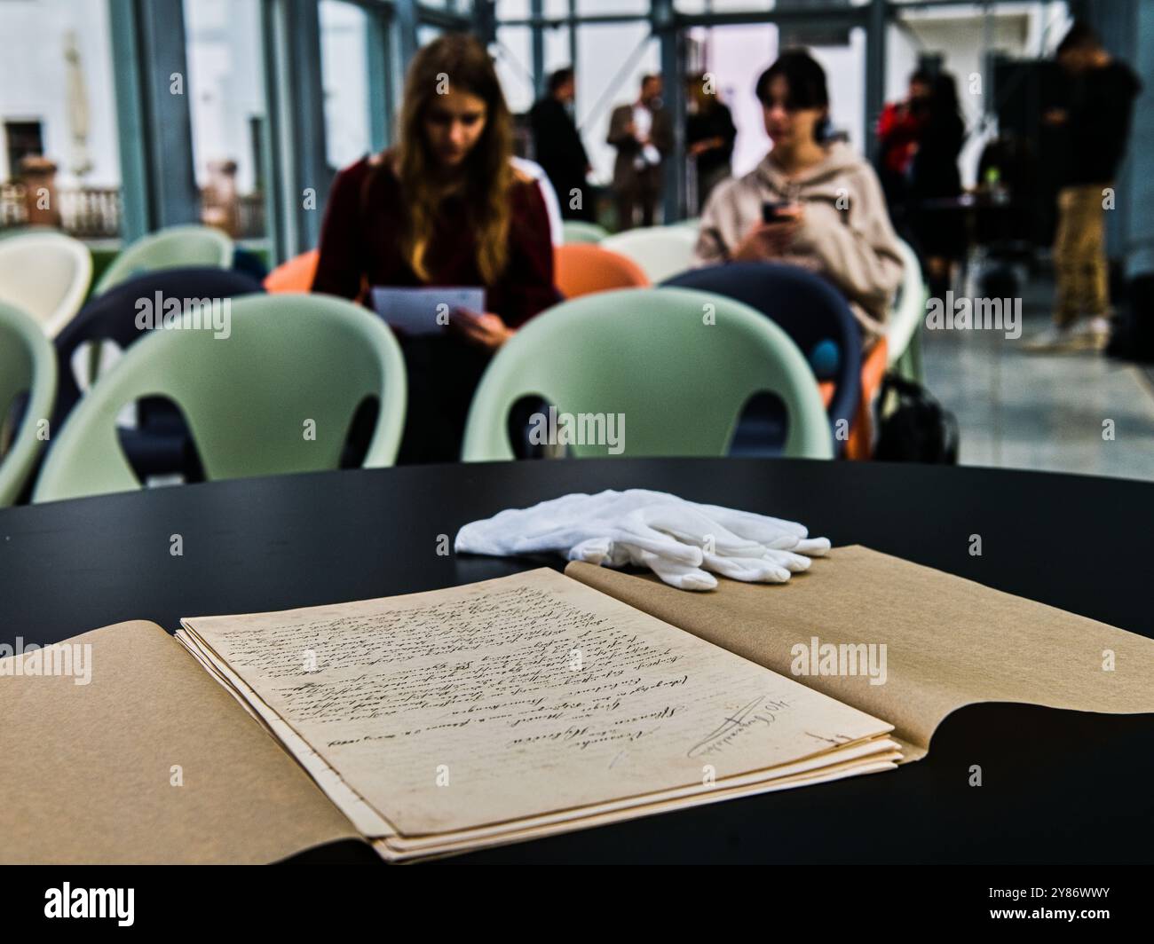 Brno, Czech Republic. 03rd Oct, 2024. Gregor Johann Mendel's manuscript ...