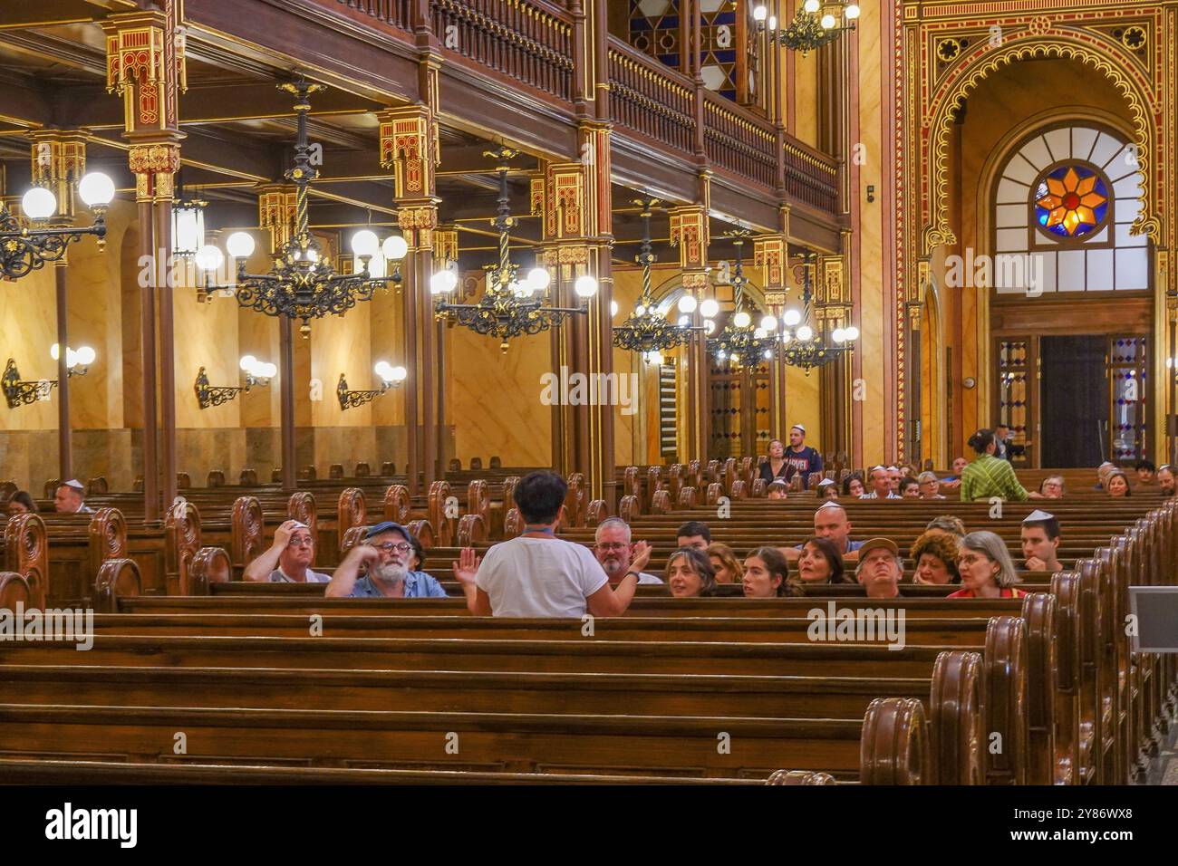 Hungary, Budapest, The Great Synagogue in Dohany Street is the largest in Europe and is a centre ...