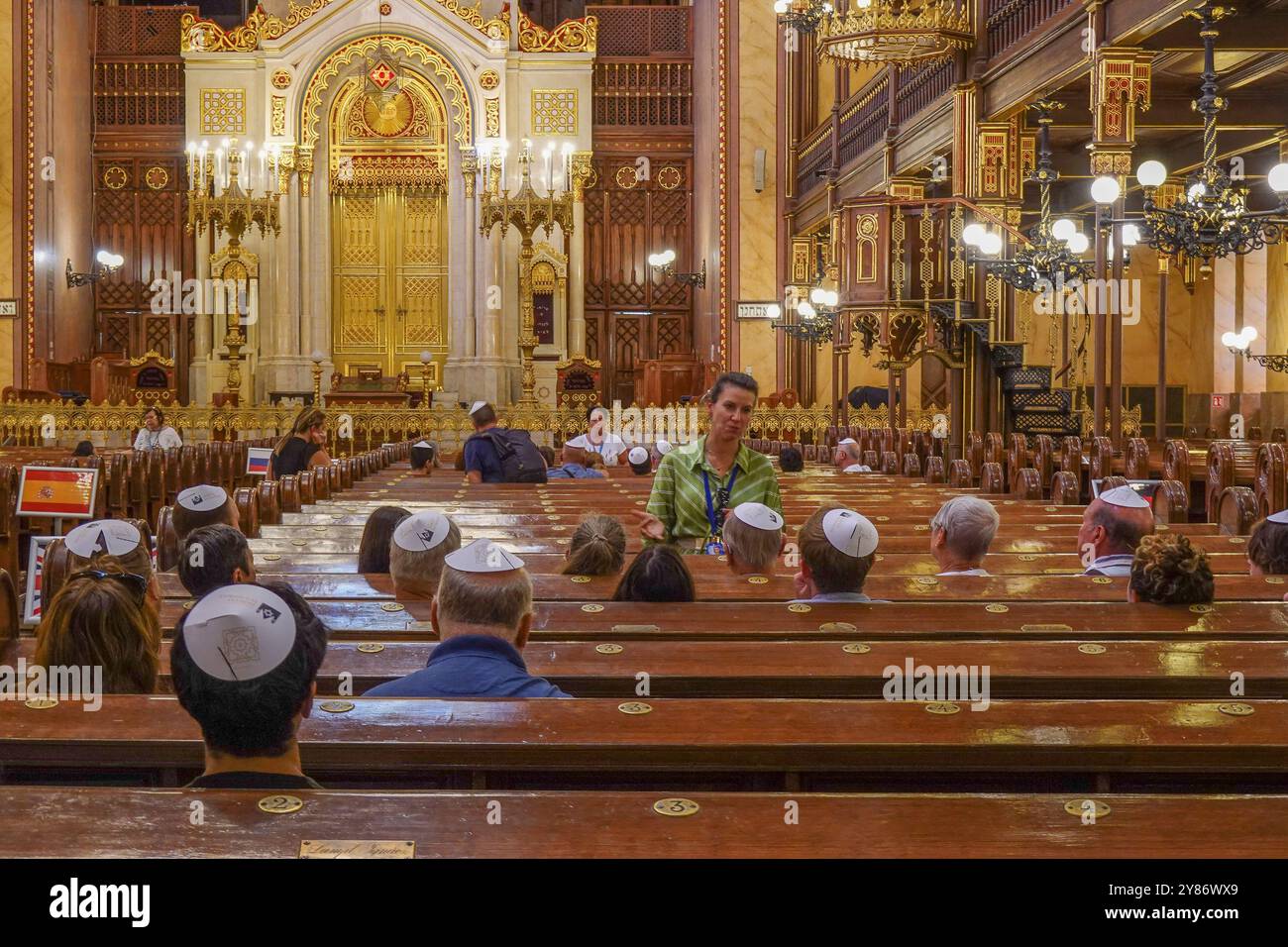 Hungary, Budapest, The Great Synagogue in Dohany Street is the largest ...