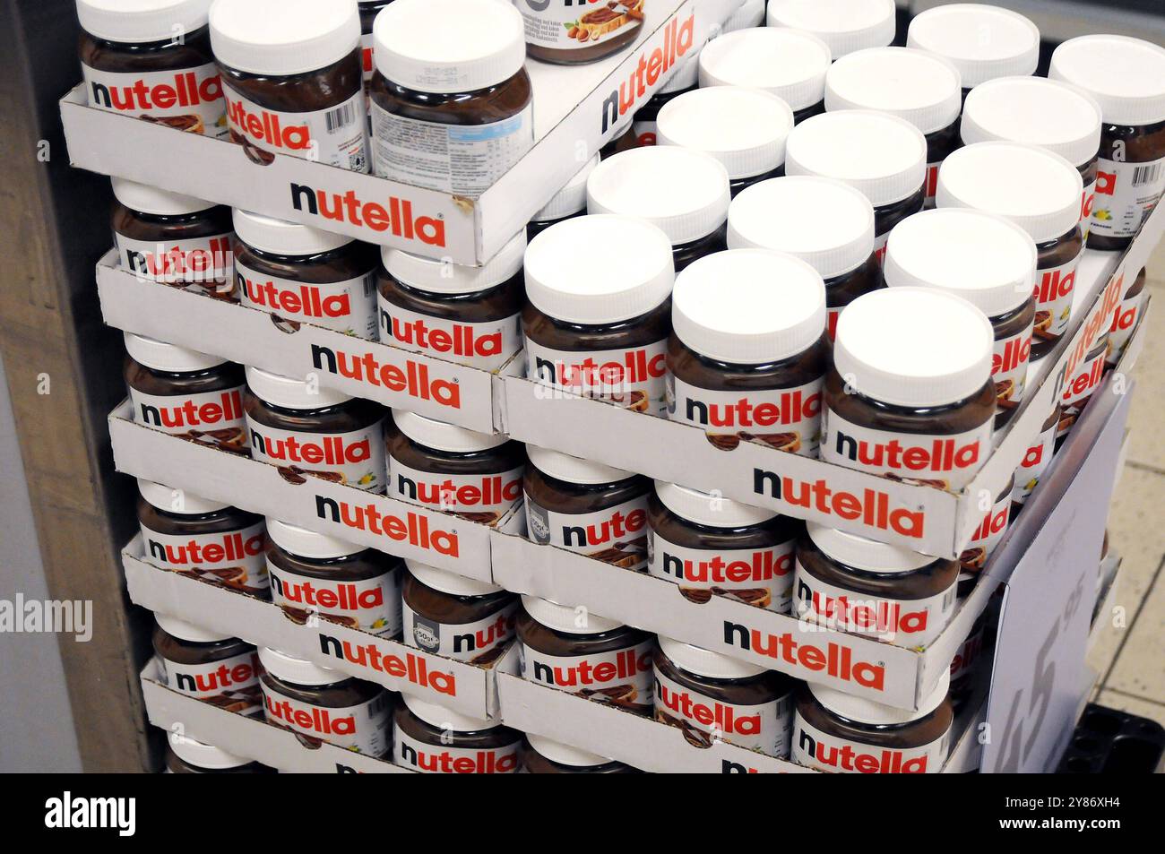 Copenhagen/ DenmarK/023 October 2024/ Nutella display for sale in ...