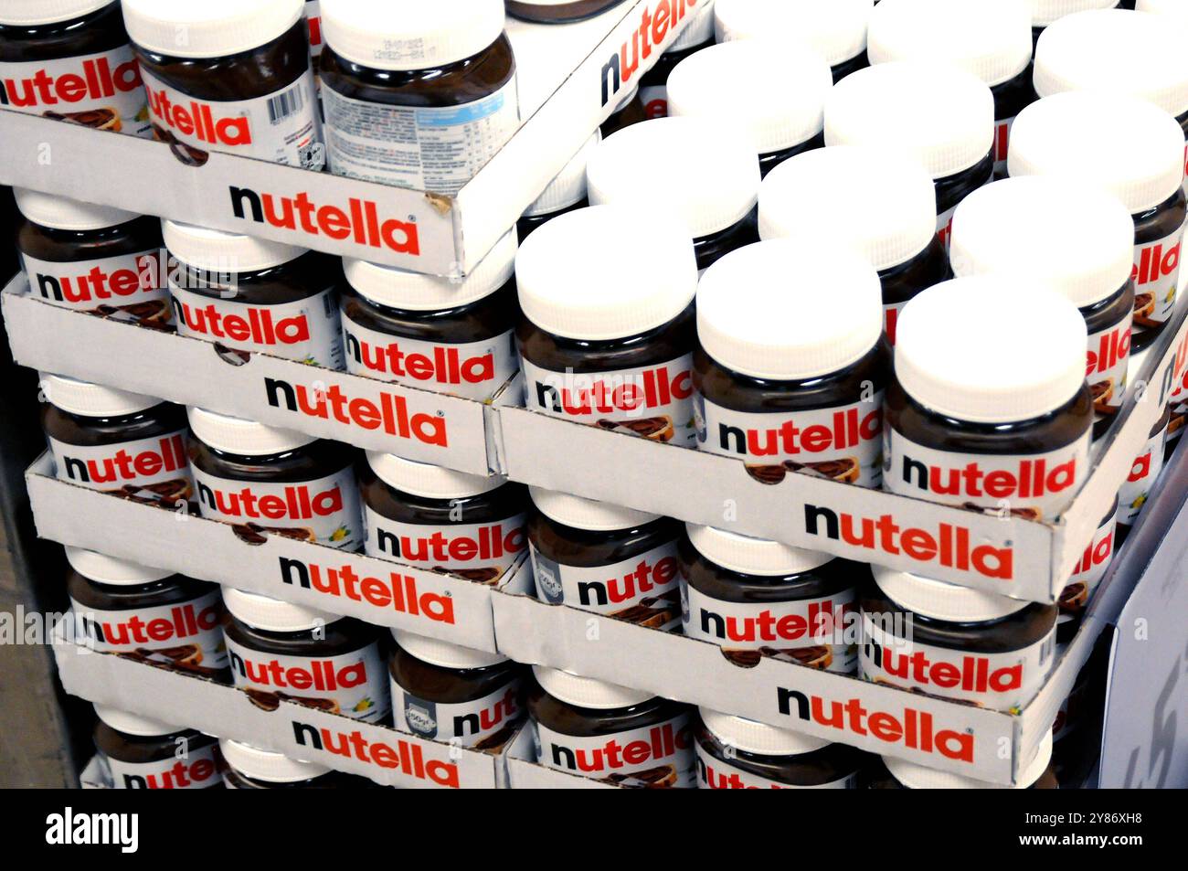 Copenhagen/ DenmarK/023 October 2024/ Nutella display for sale in ...