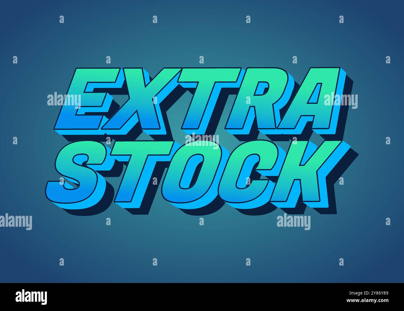 Extra stock. Text effect design in eye catching colors for promotional ...