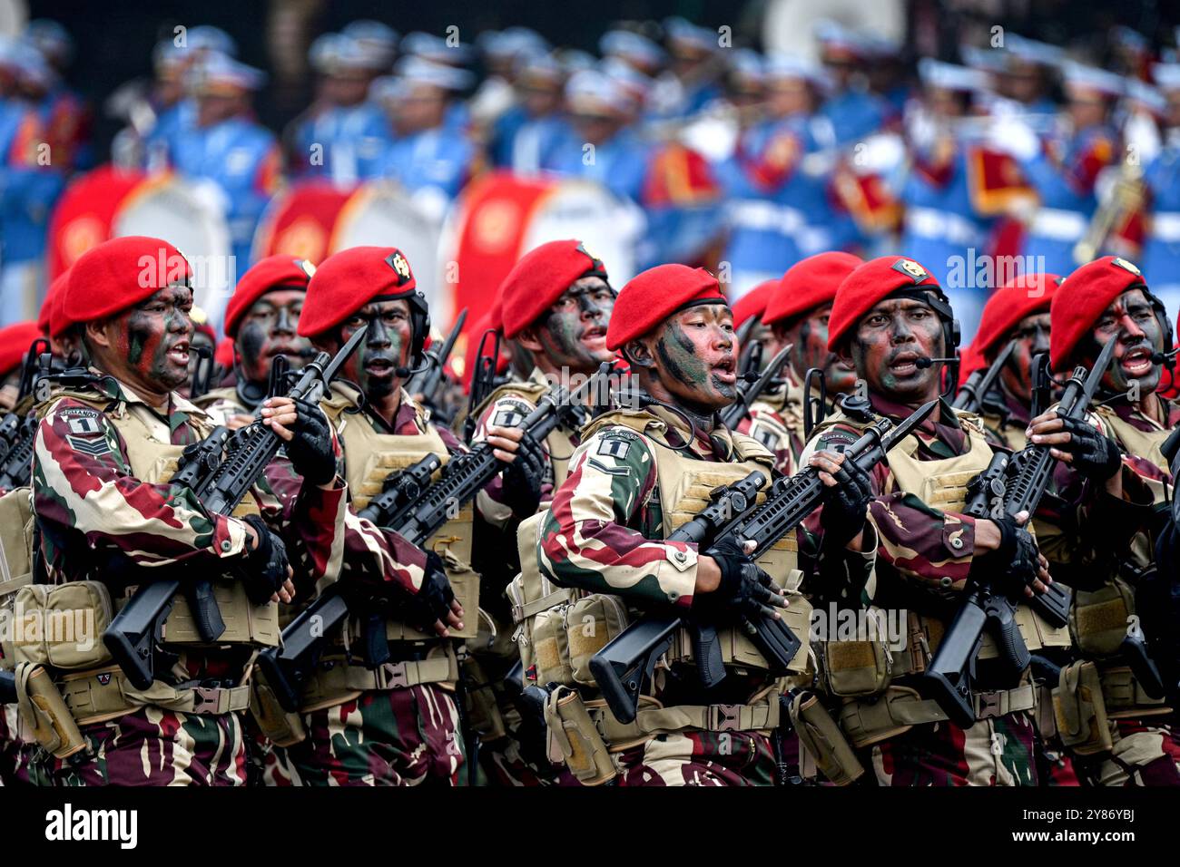 Jakarta, Indonesia. 3rd Oct, 2024. The Indonesian Army Special Forces ...