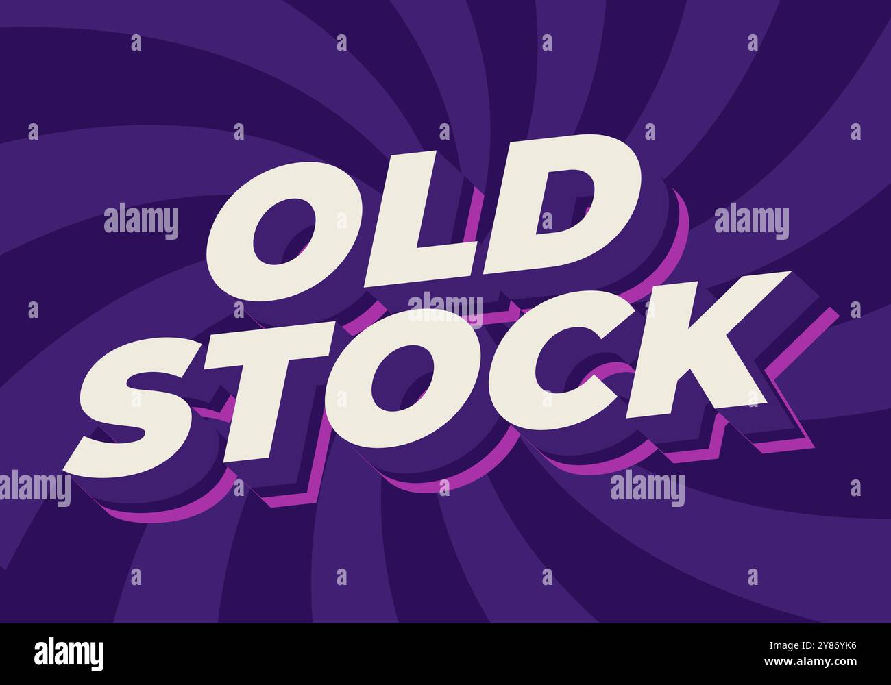 Old stock. Text effect design in 3D look with pop up colors for ...