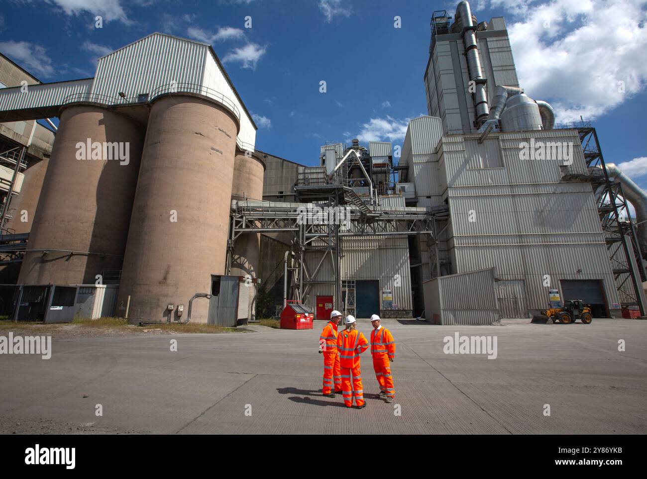 The cement production facility at Heidelberg Materials’ Padeswood Works ...