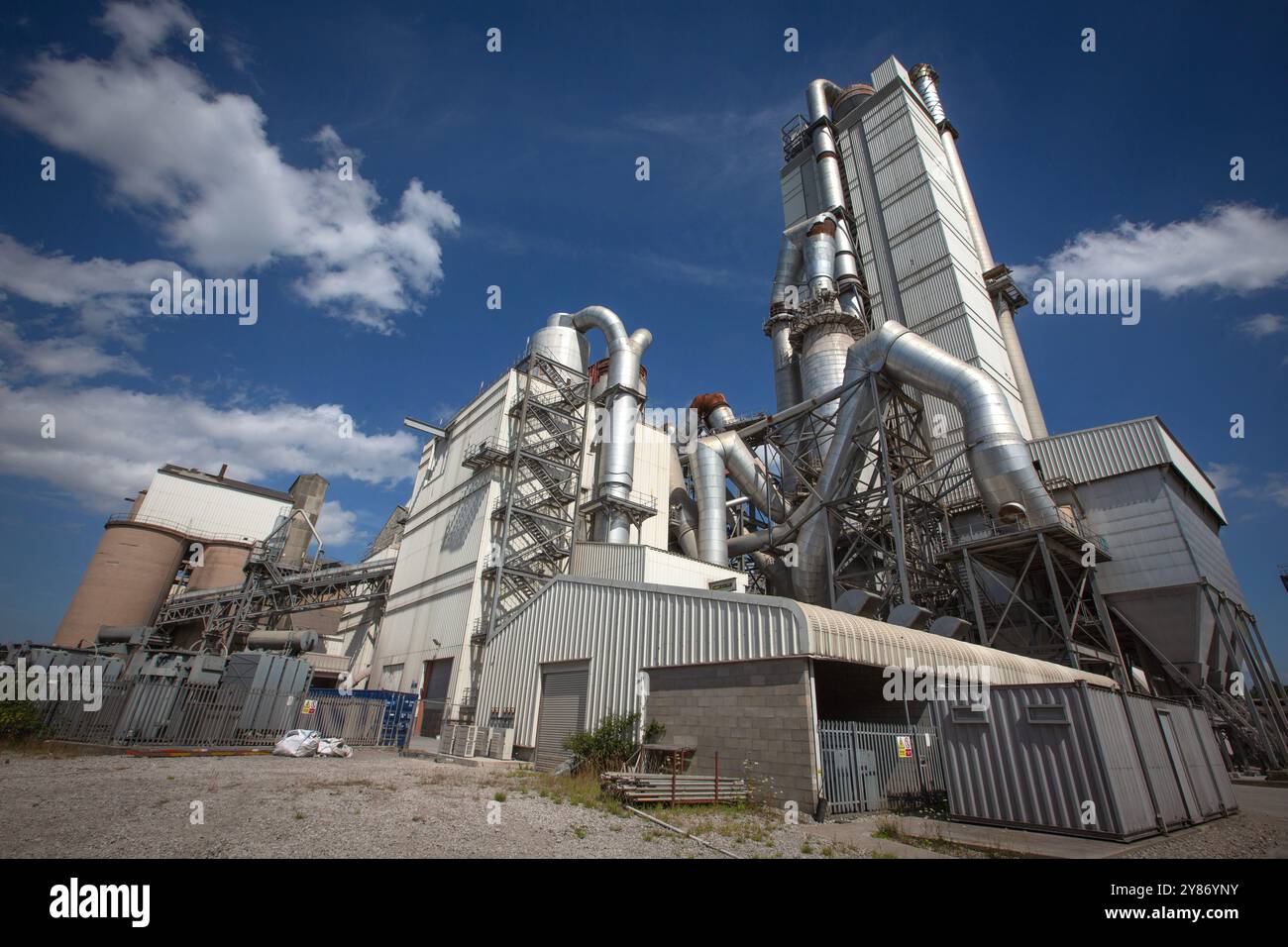 The cement production facility at Heidelberg Materials’ Padeswood Works ...