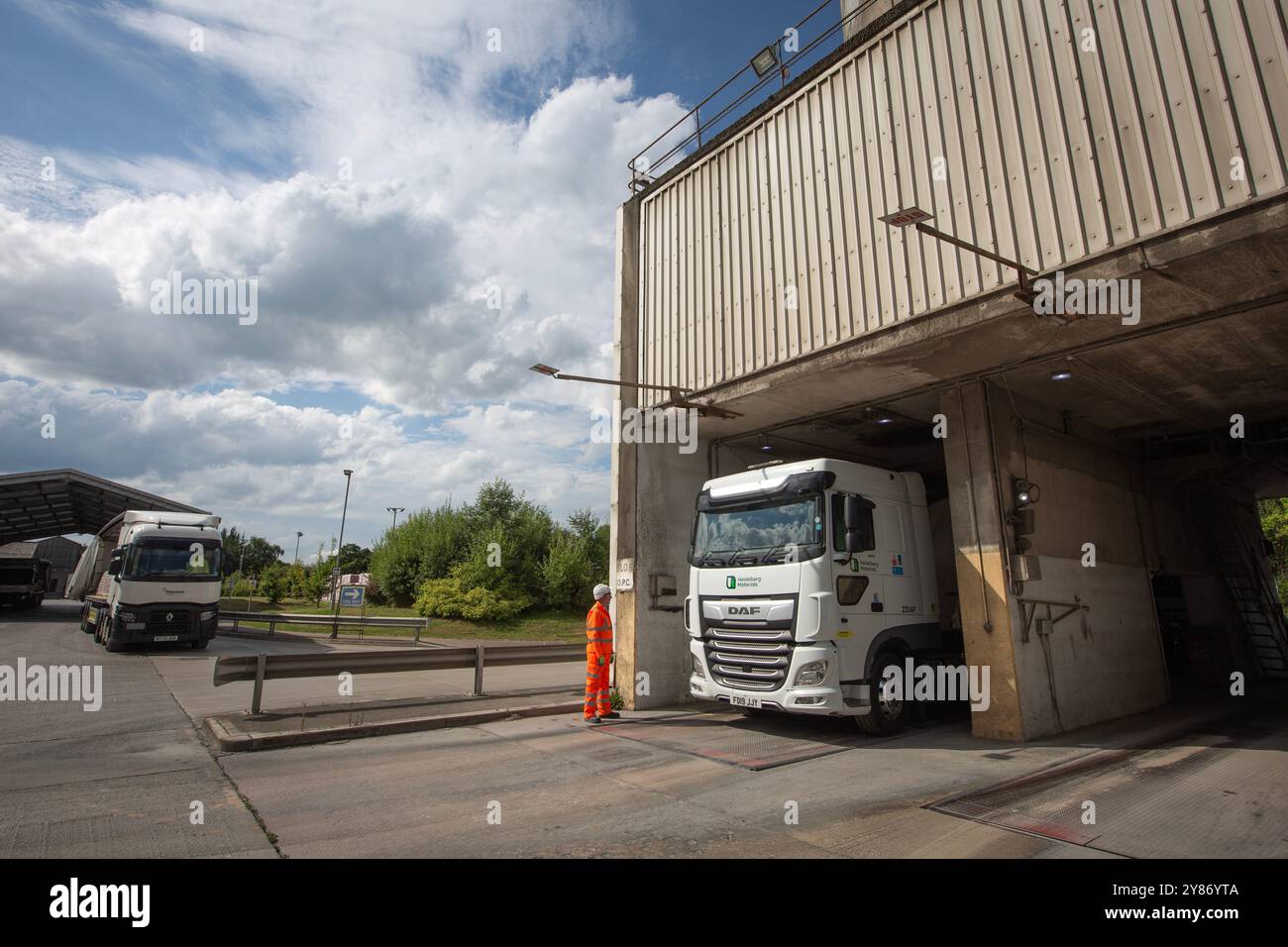 A lorry with the company’s new branding being loaded at the production ...