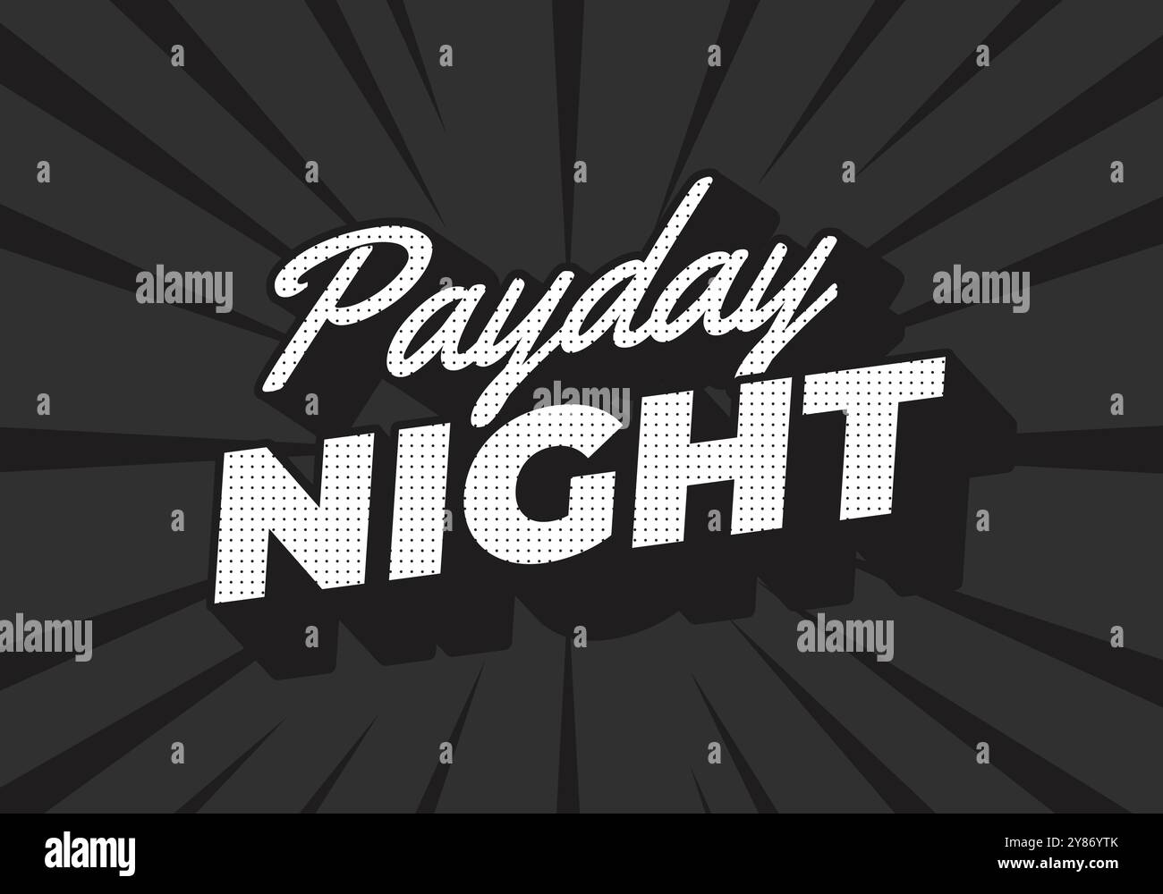 Payday night. Text effect design for print or digital ads Stock Vector ...