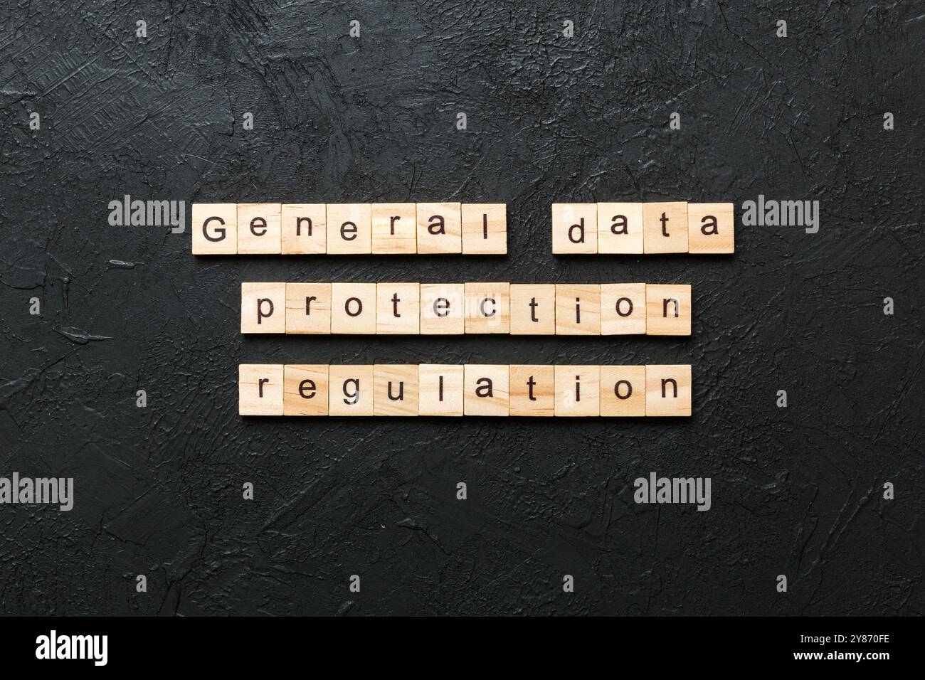 GDPR word written on wood block. General Data Protection Regulation ...