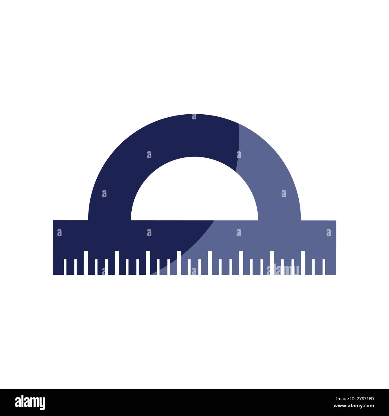 Protractor. icon. Ruler icon, School tool. Geometry tool illustration ...