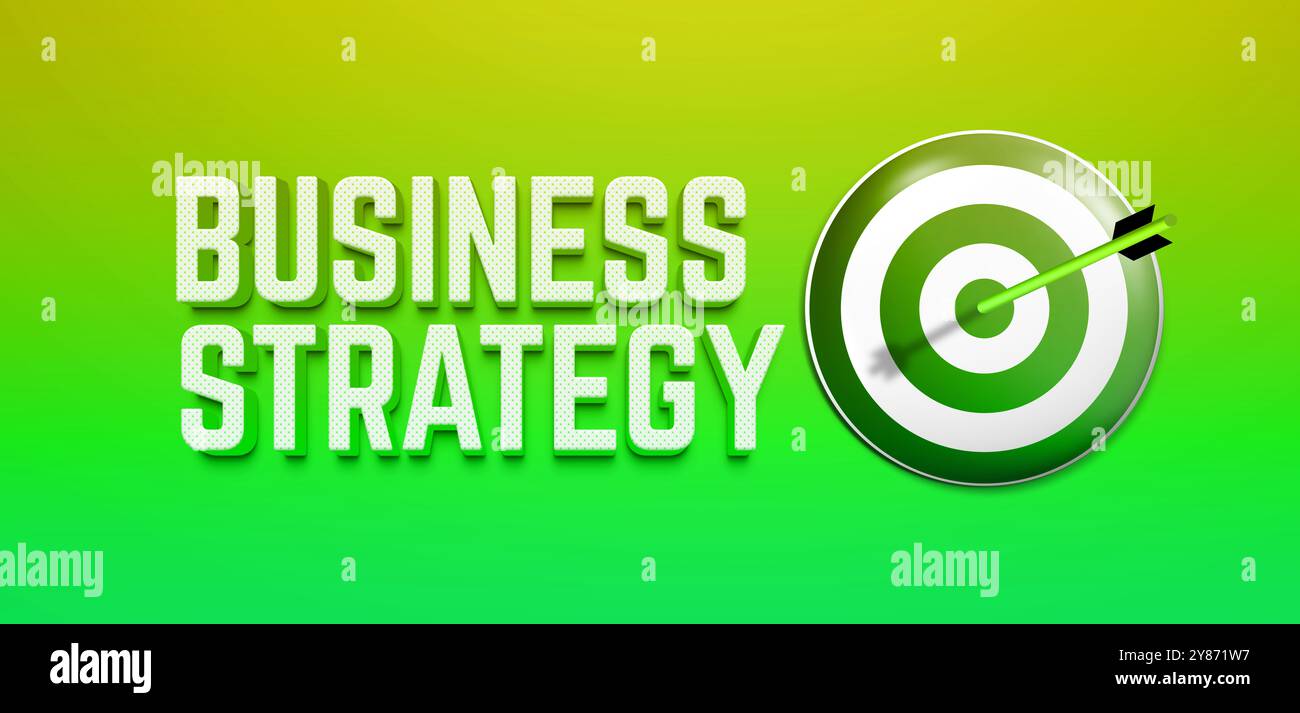 Business strategy background. Dart and green background Stock Photo - Alamy