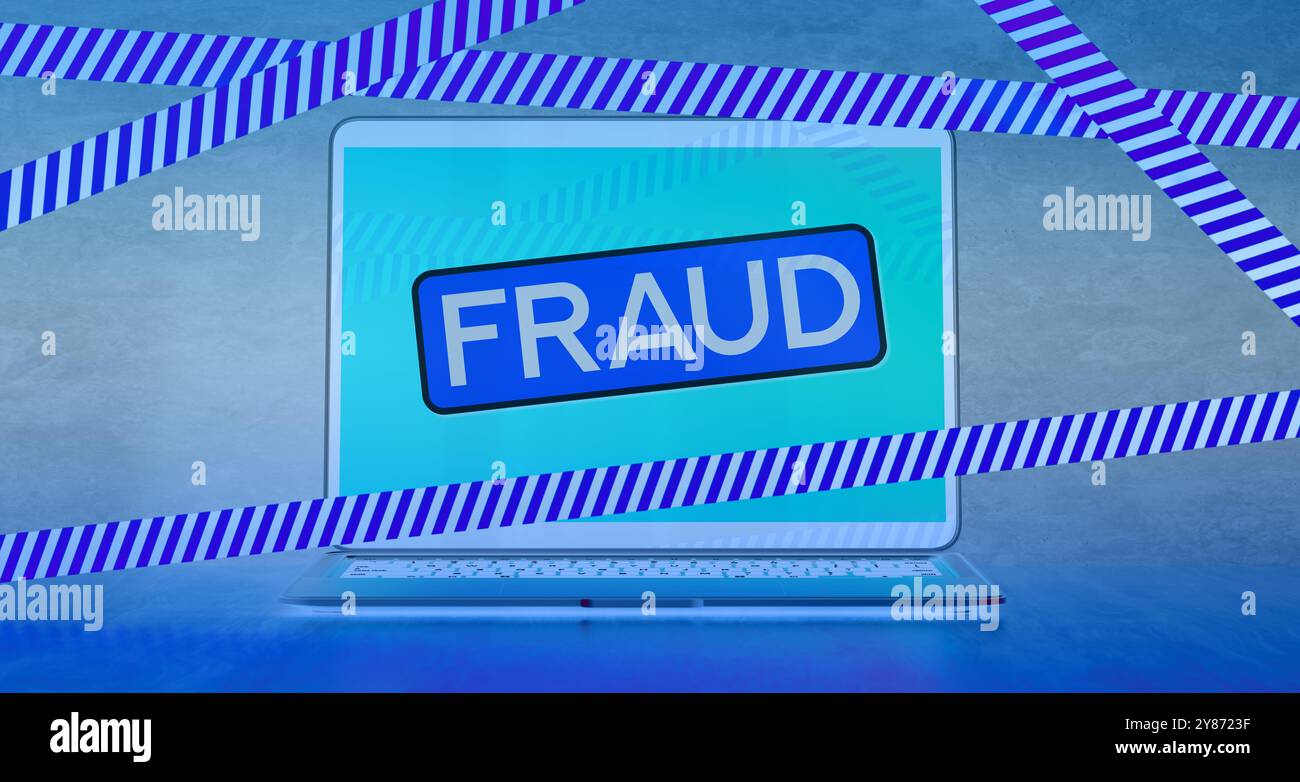 Fraud , phishing laptop banner Stock Photo - Alamy
