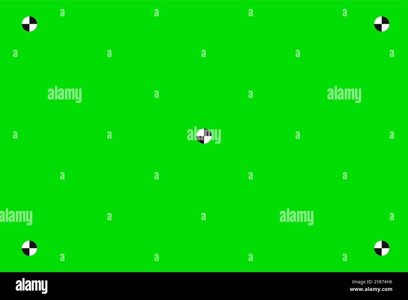 chroma key green screen background, viewfinder camera frame, video film ...