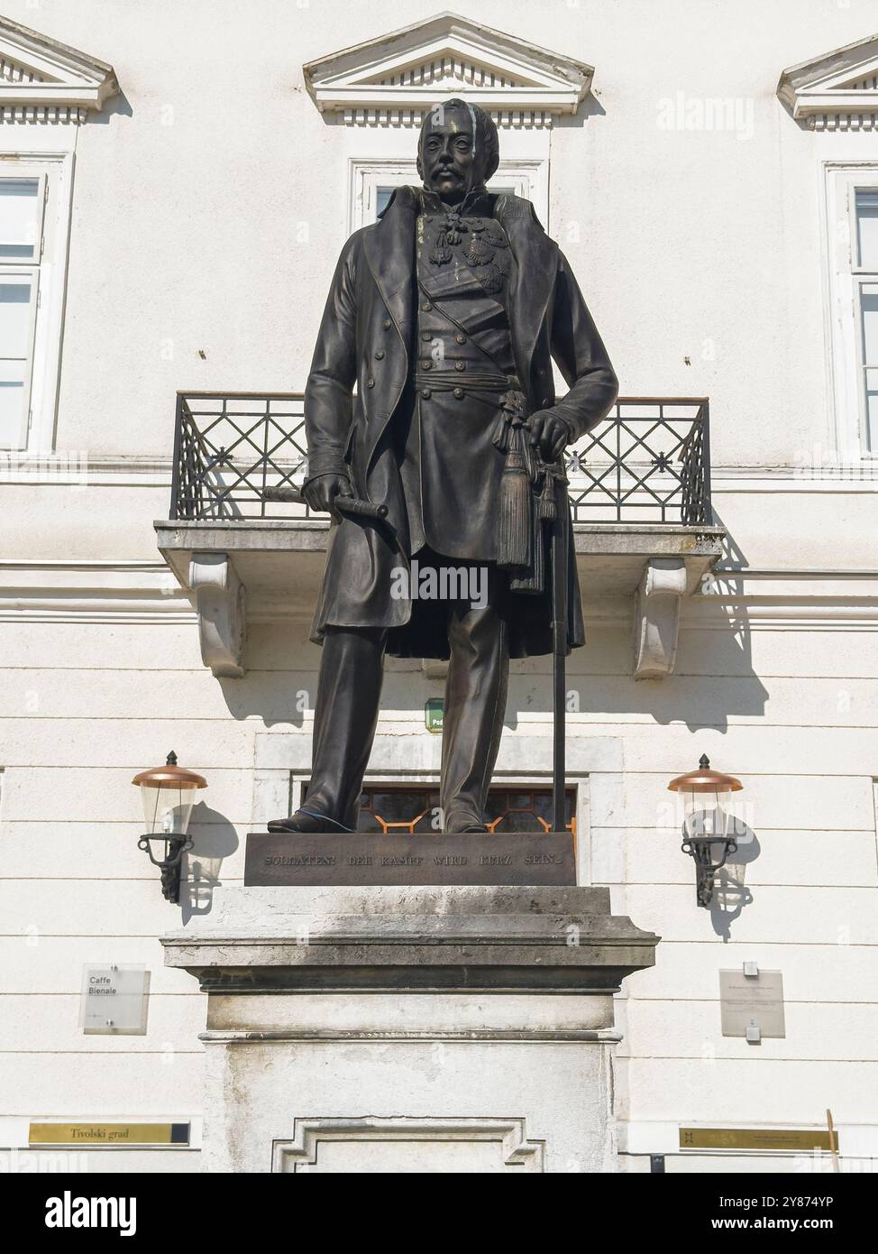 Field Marshal Count Joseph Radetzky von Radetz statue in front of the ...