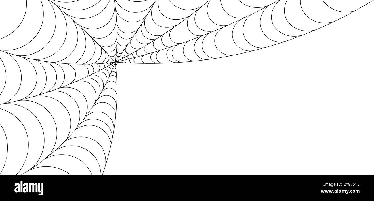 spider web isolated. cobweb with copy space. Vector illustration Stock ...
