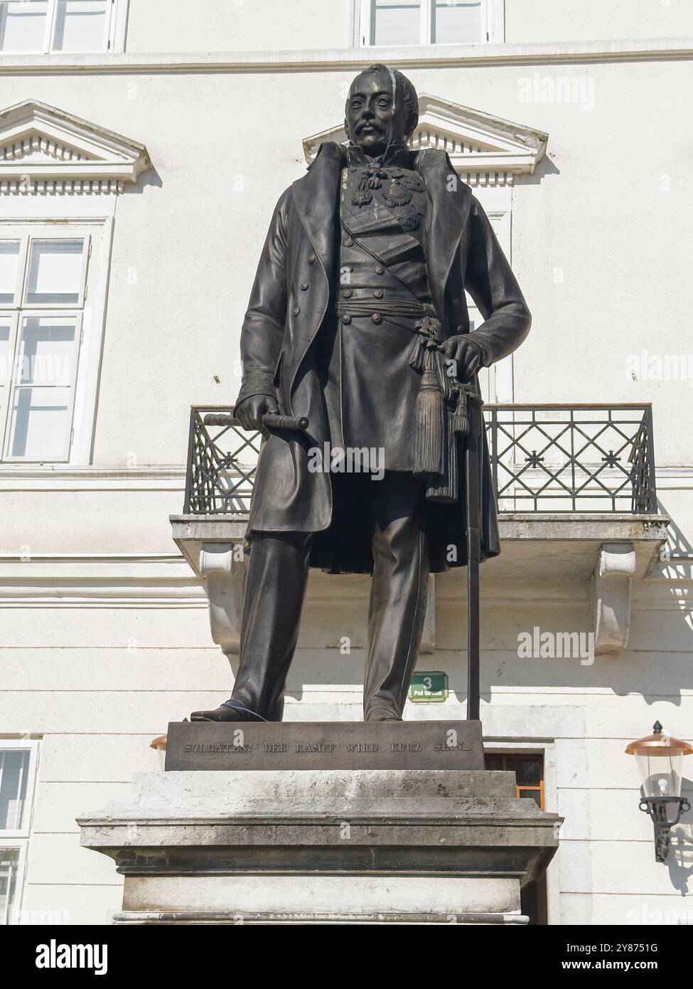 Field Marshal Count Joseph Radetzky von Radetz statue in front of the ...