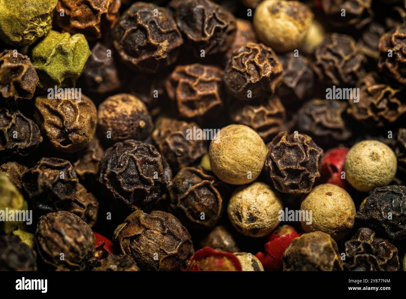 Mixed Pepper. Spices for cooking. Peppercorn close up , texture , macro ...