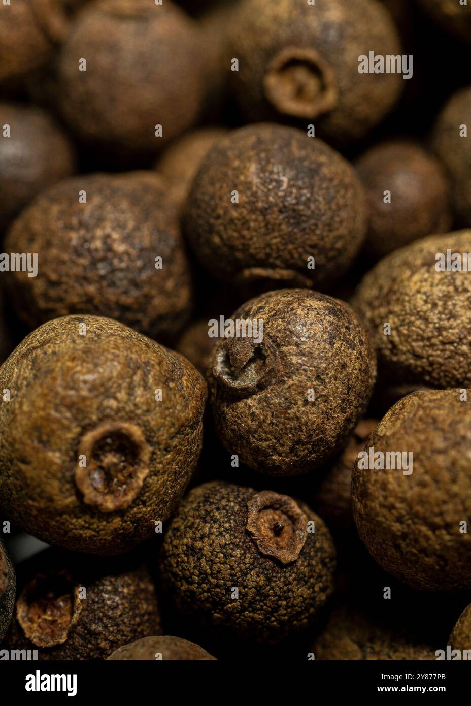 allspice close up. pile of allspice , texture , macro Stock Photo - Alamy