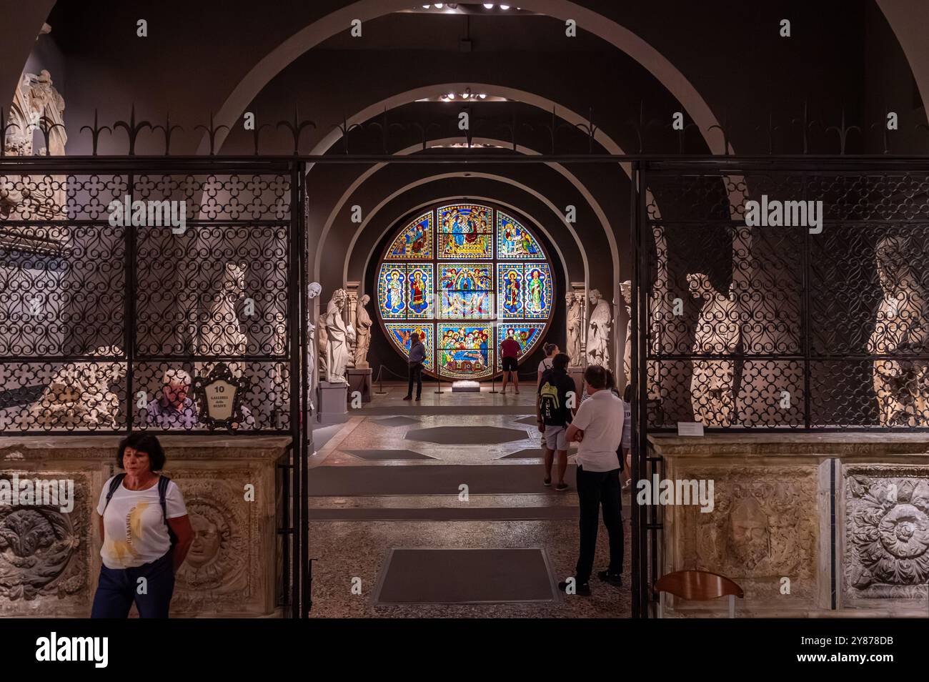 Siena, Italy - Aug 9,2023: A view inside the Siena Cathedral Museum ...