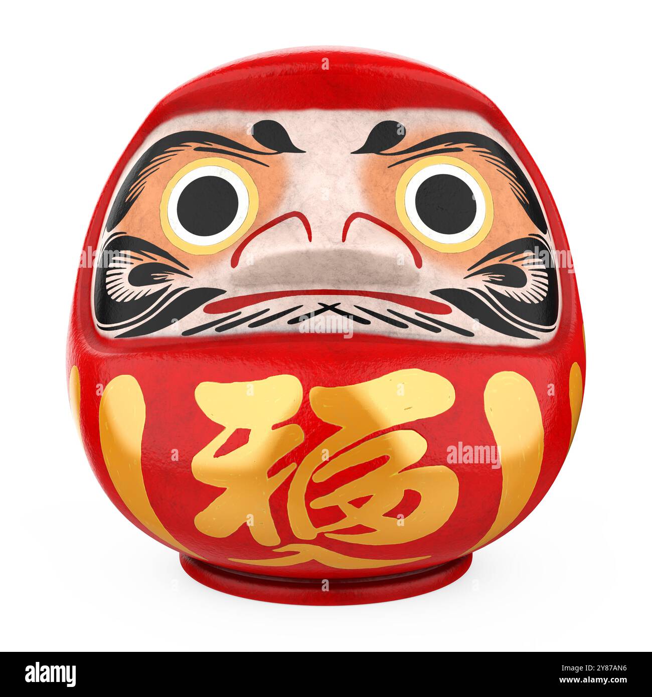Red Daruma Doll Isolated Stock Photo - Alamy