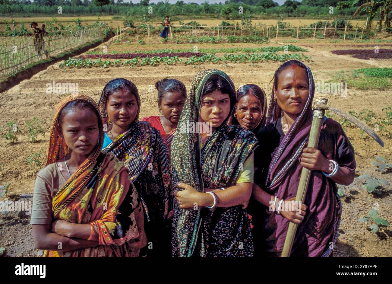 Bangladesh, Saturia, women in a vegetable garden of a food project from ...