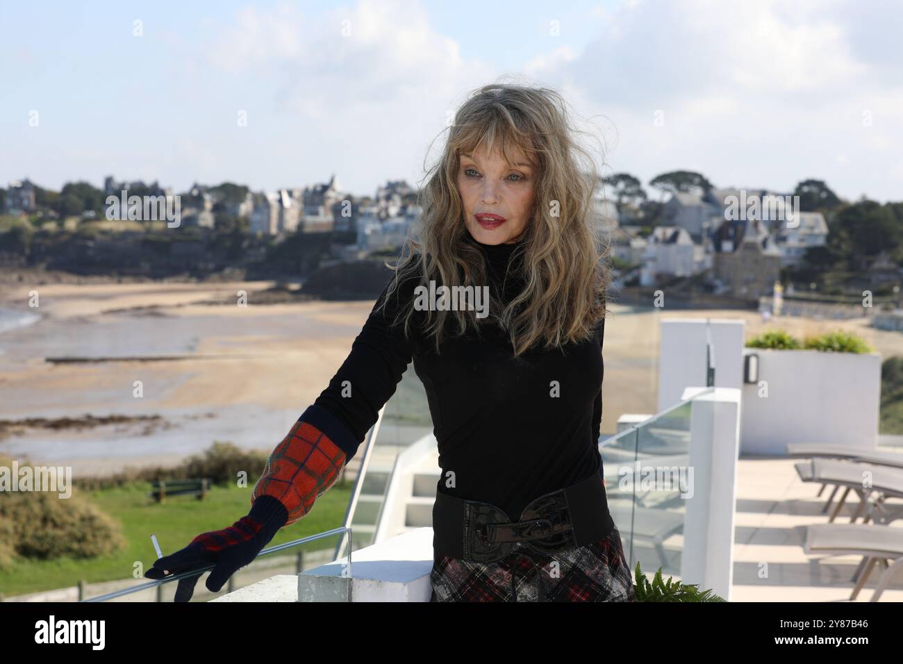 October 3, 2024, Dinard, Bretagne, France: ARIELLE DOMBASLE poses ...