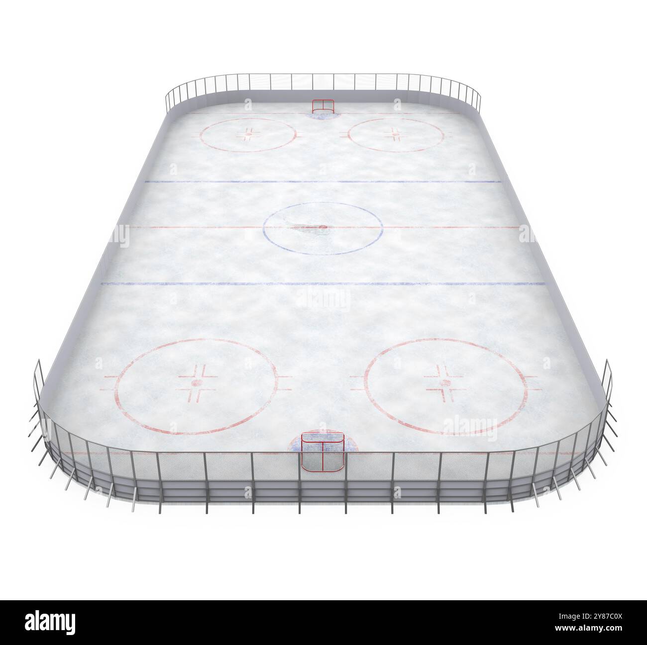 Ice Hockey Rink Isolated Stock Photo - Alamy