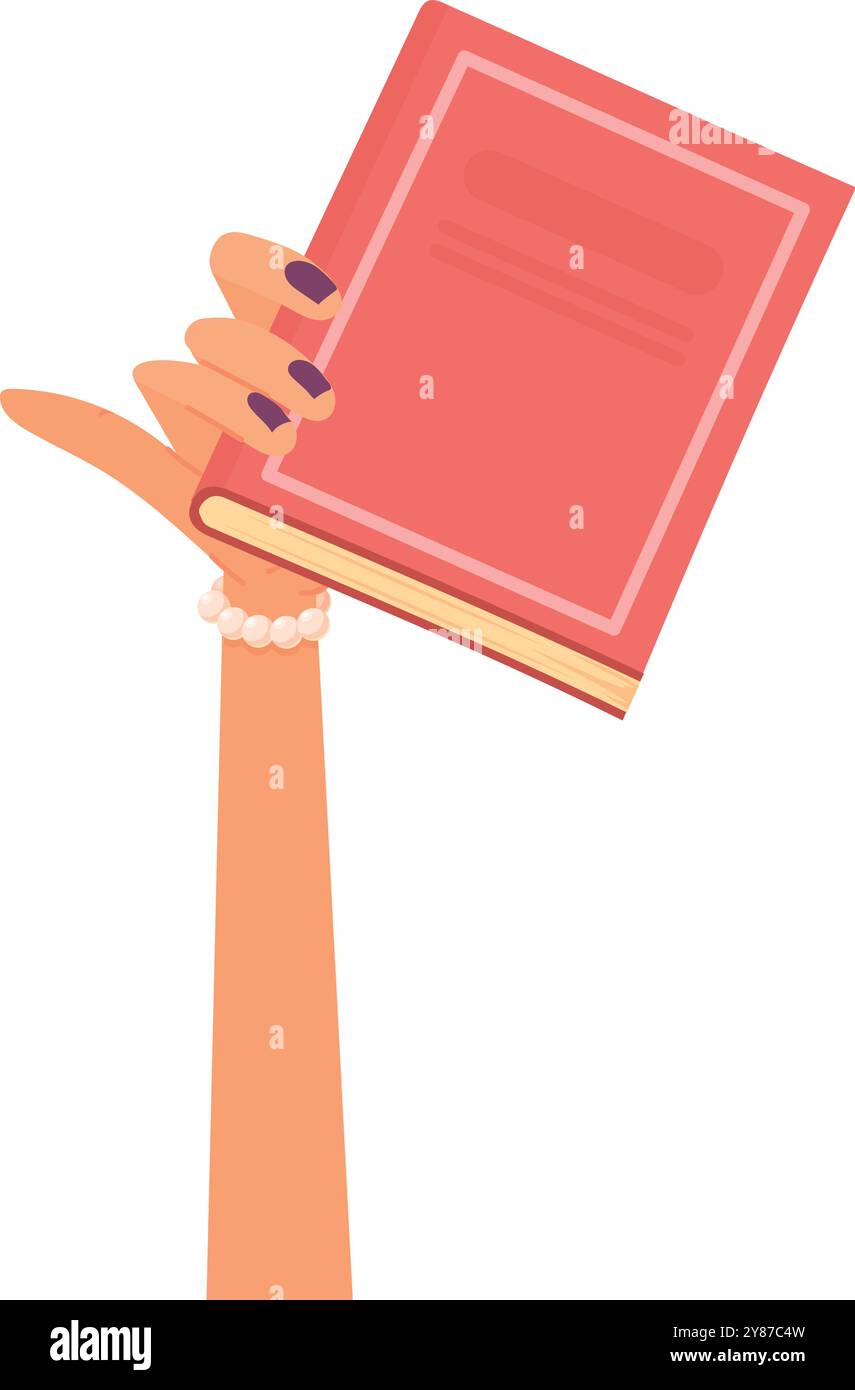 Book hand reading concept Cut Out Stock Images & Pictures - Alamy