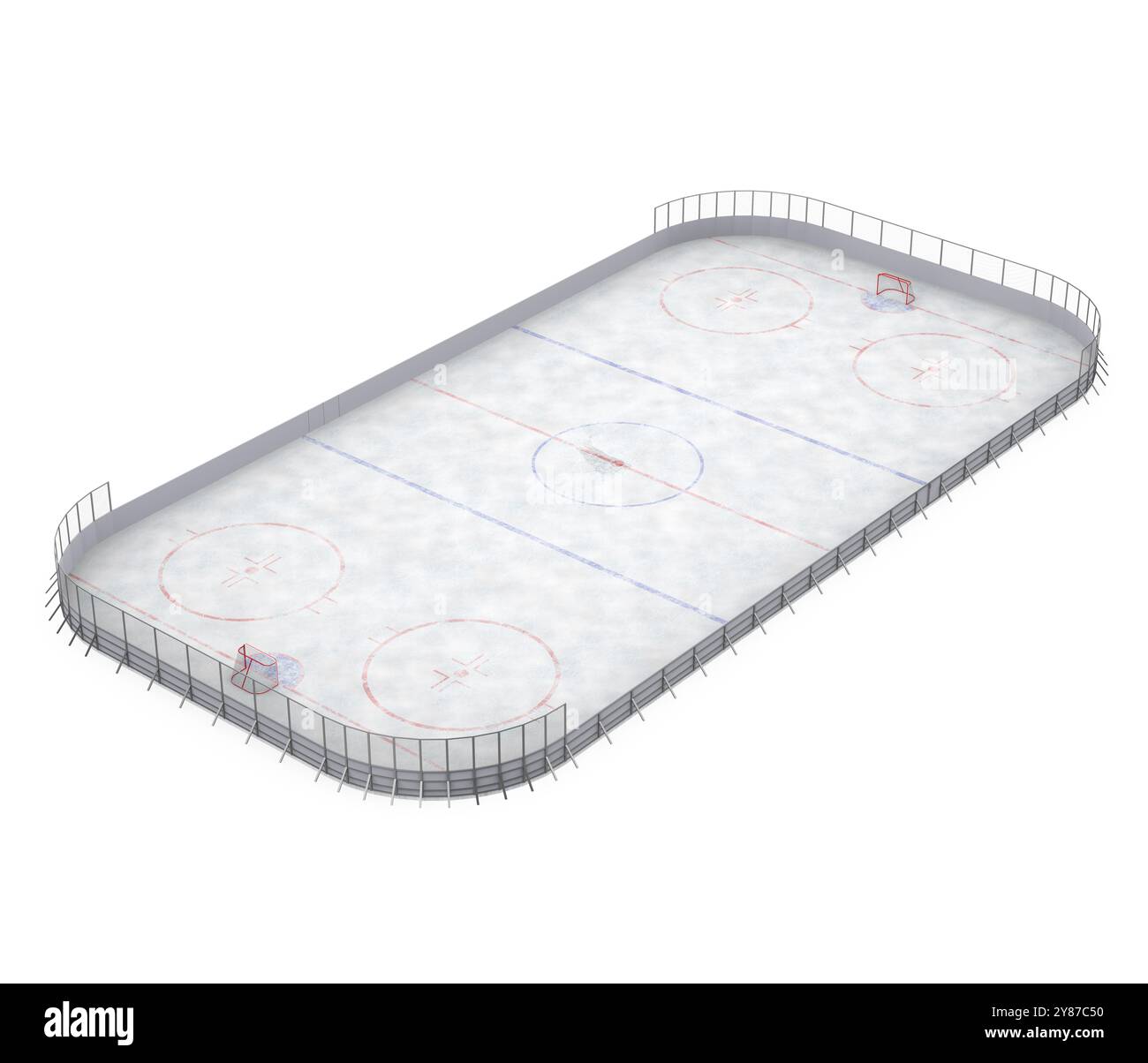 Ice Hockey Rink Isolated Stock Photo - Alamy