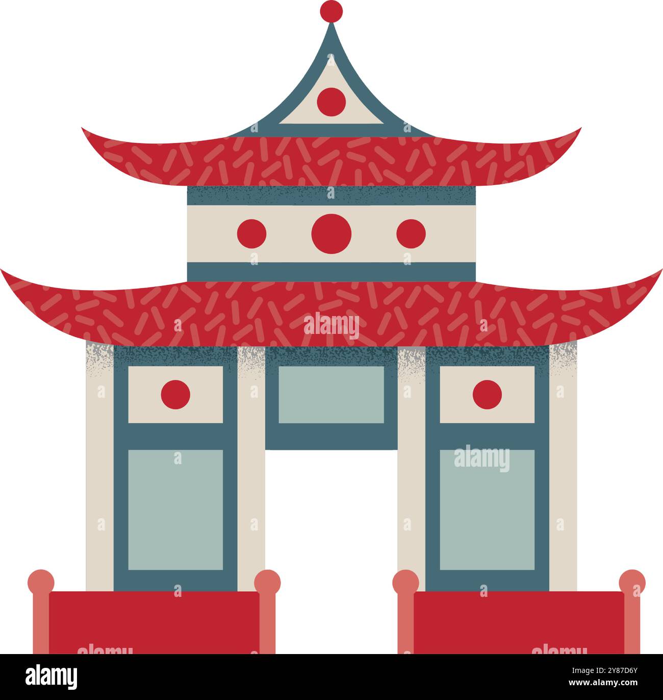 Japanese traditional building. Vintage architecture. Cultural landmark ...