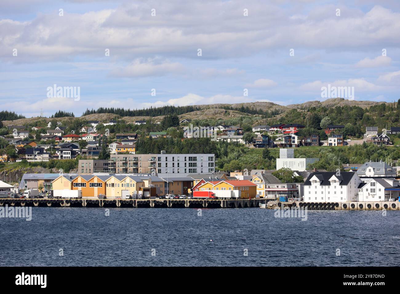 View of the Norwegian town of Rorvik Stock Photo - Alamy