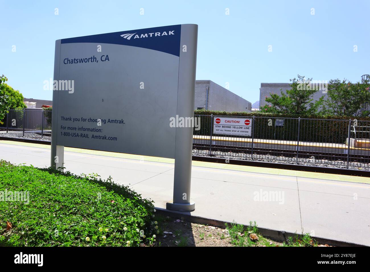 Los Angeles, California: Chatsworth Train Station located at 10040 Old ...