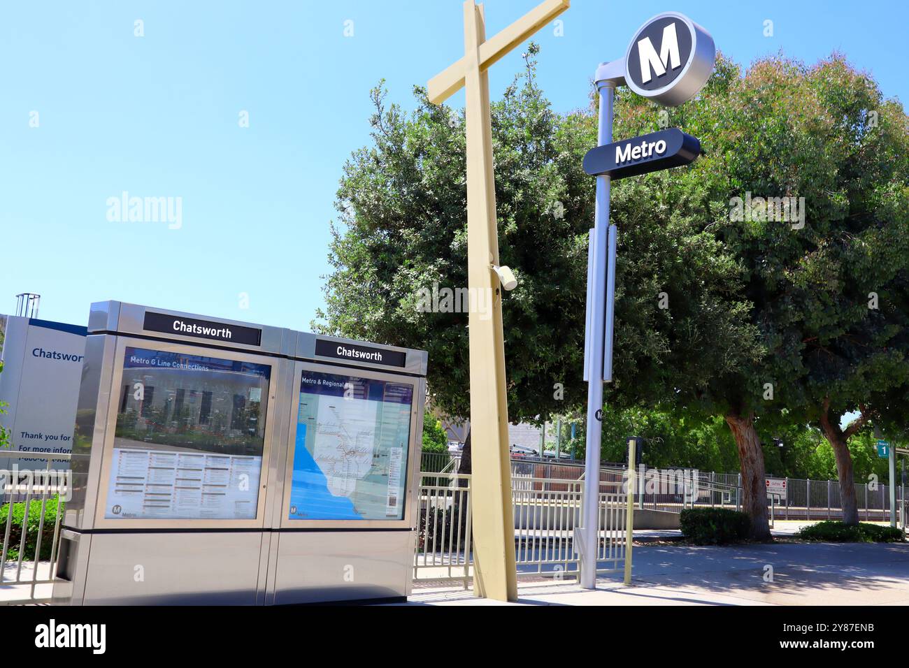 Los Angeles, California: Chatsworth Transportation Center, Metro G Line ...