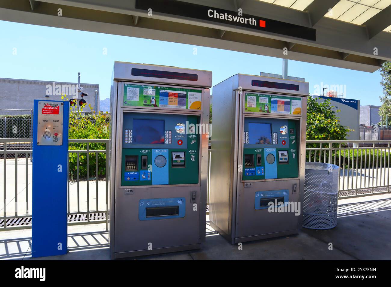 Los Angeles, California: LA Metro TAP Ticket Vending Machines at ...