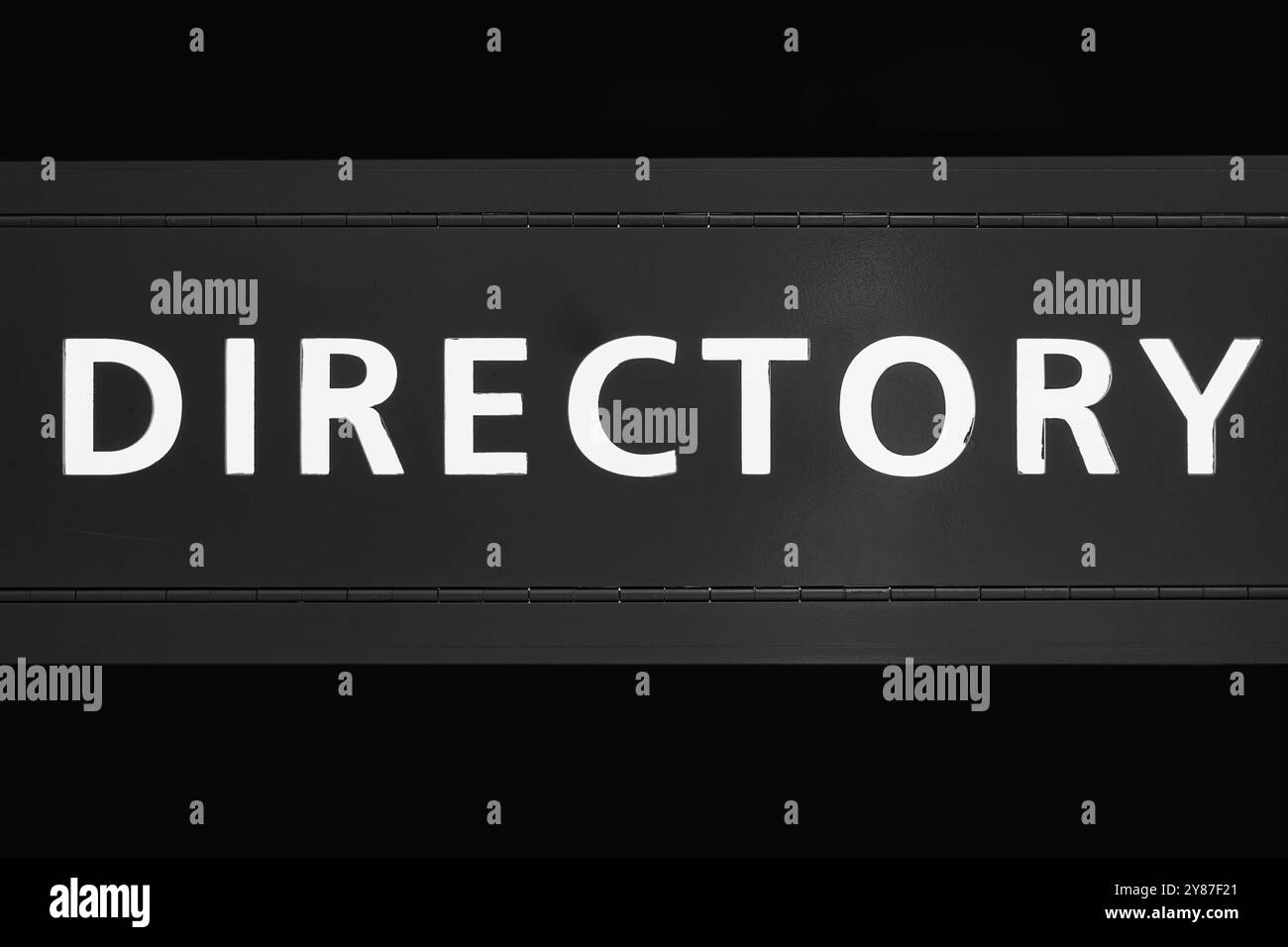 Directory - word concept on sign board, text, letters. Directory word ...