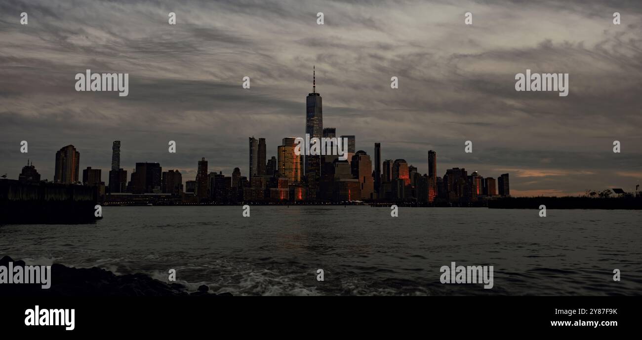 One World Trade Center. WTC memorial. Lower Manhattan view. View from ...