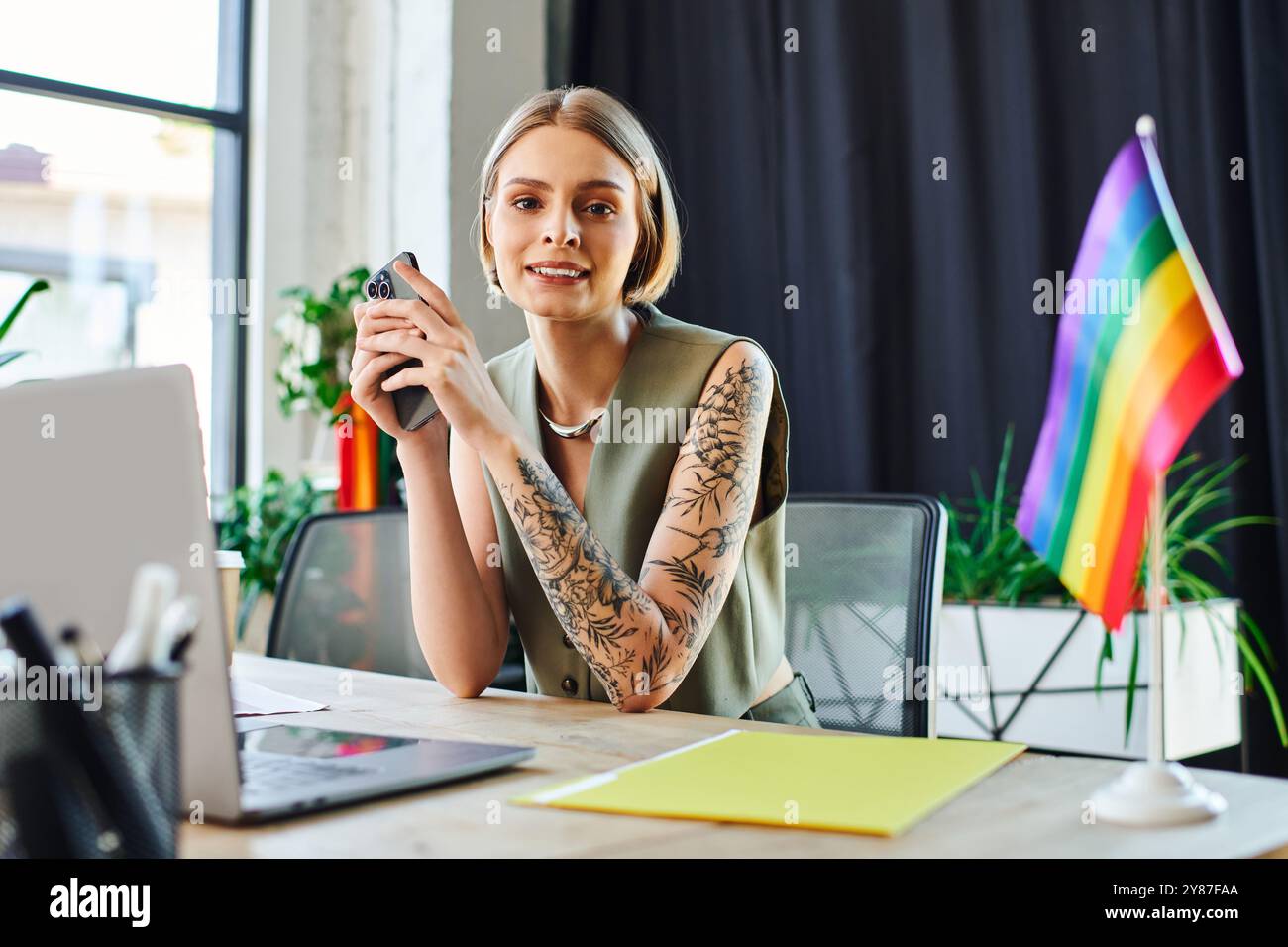 woman engages in a lively discussion, showcasing inclusivity and ...