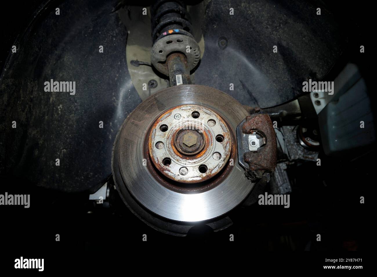 car, old brake discs, corrosion, safety, cars, used, workshop, work ...