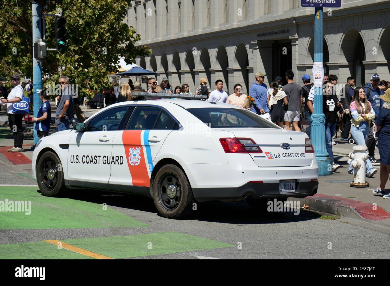 Ford Police Interceptor U.S Coastguard patrol vehicle Stock Photo - Alamy