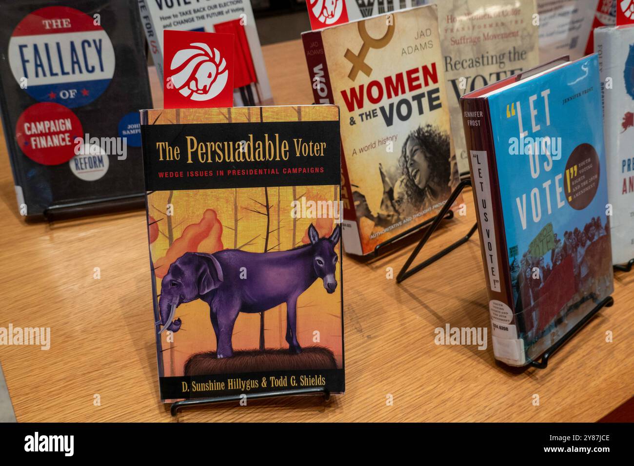 Book display at The Stavros Niarchos Foundation Library (SNFL) located ...