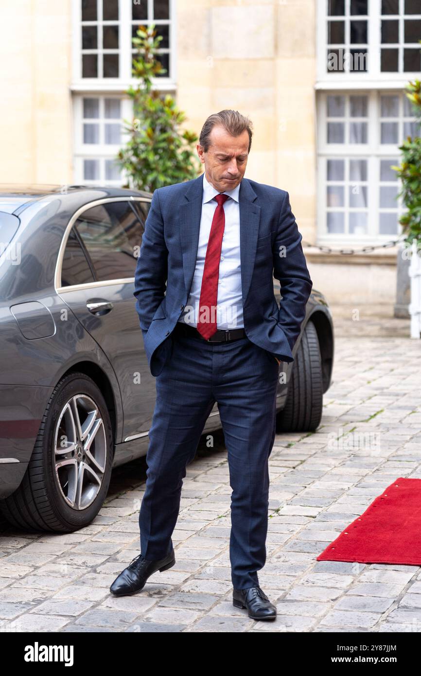 Paris, France. 03rd Oct, 2024. Airbus CEO Guillaume Faury arriving at ...