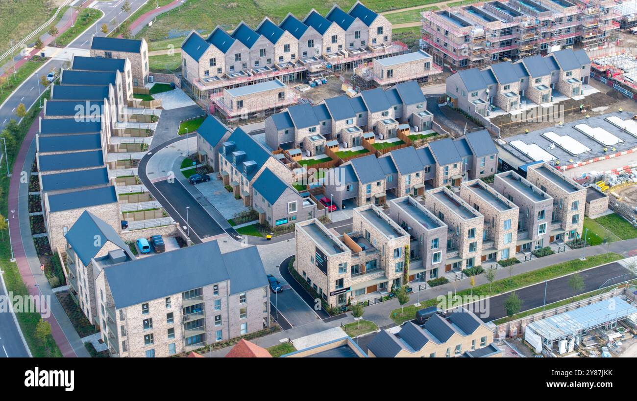 Picture dated October 3rd 2024 shows the first phase of houses being ...