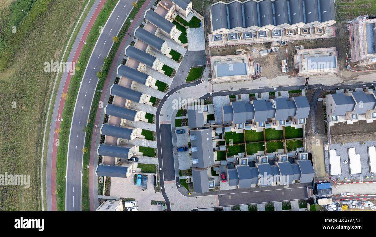 Picture dated October 3rd 2024 shows the first phase of houses being ...